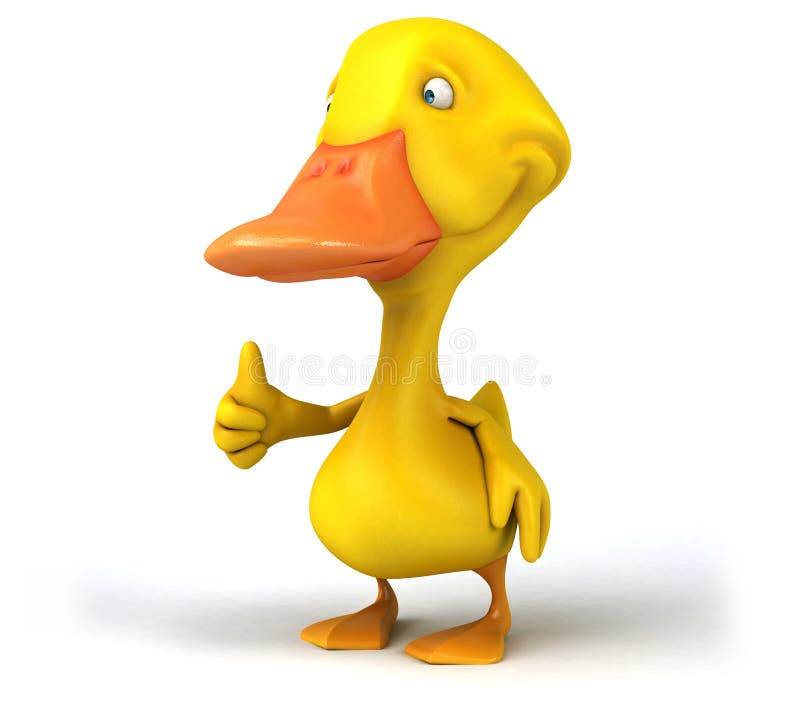 Fun duck stock illustration. Illustration of animal, wild - 47584894