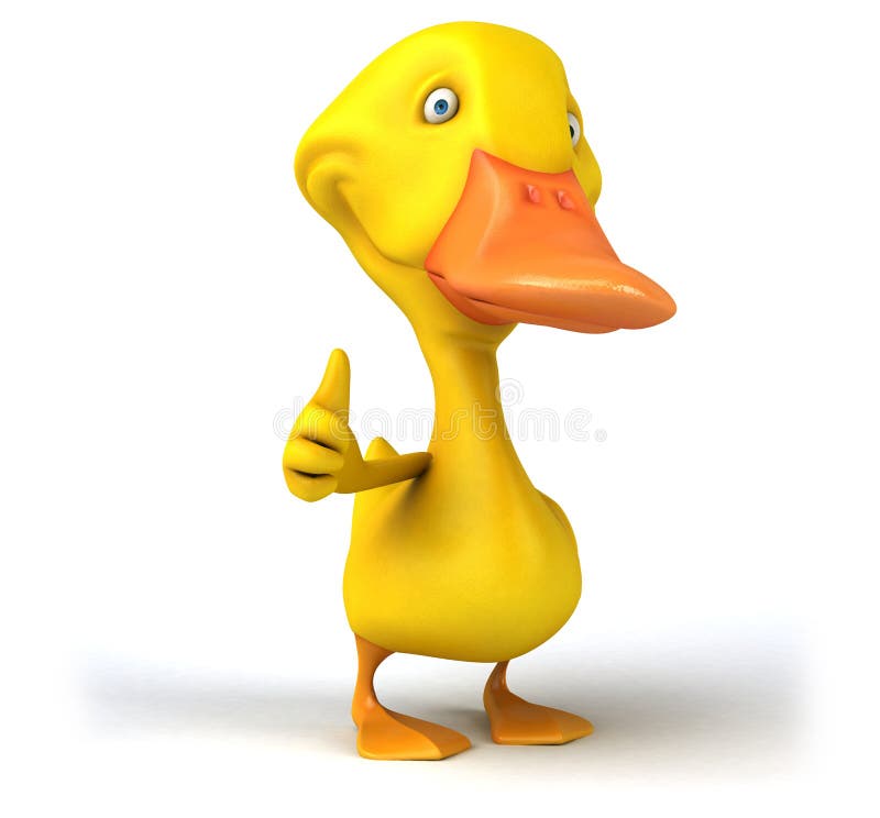Fun duck stock illustration. Illustration of smile, quack - 47584895