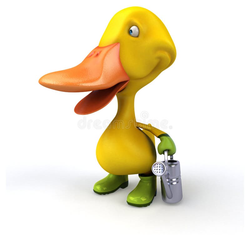 Fun duck stock illustration. Illustration of spring, duck - 60935650