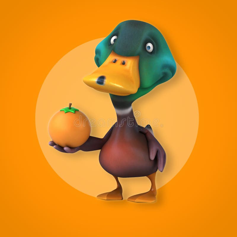 Fun duck stock illustration. Illustration of beak, wildfowl - 70066134