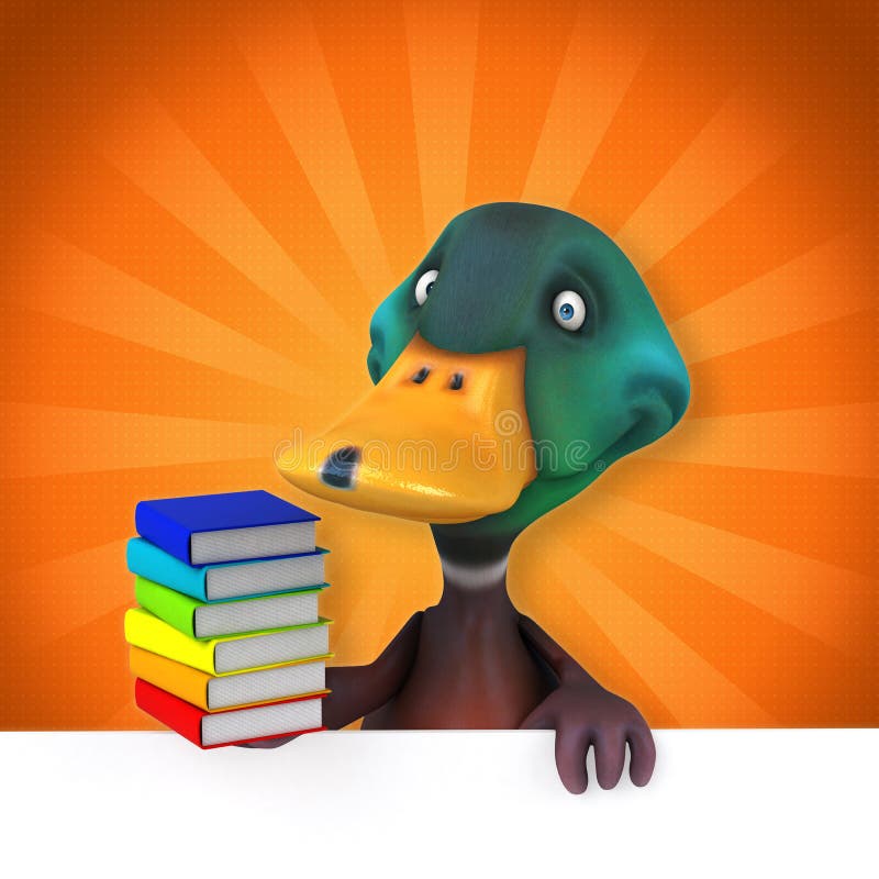 Fun duck stock illustration. Illustration of wing, waterfowl - 70066409