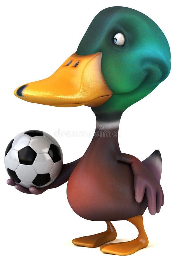 Fun duck stock illustration. Illustration of bird, cartoon - 70429795