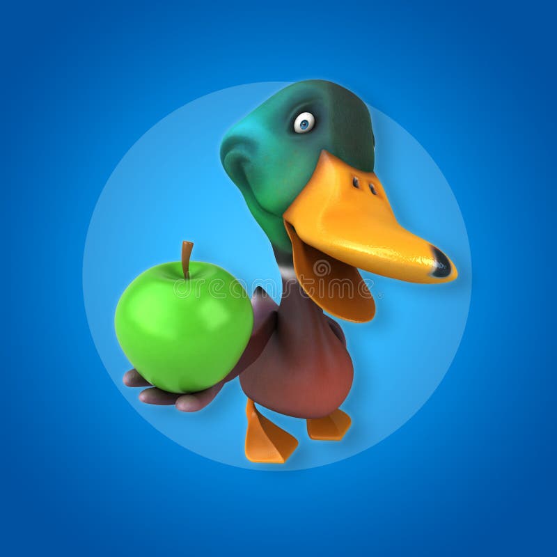 Fun duck stock illustration. Illustration of quack, wildfowl - 70982605