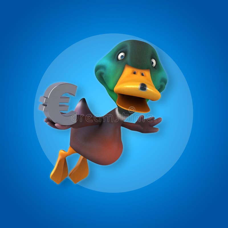 Fun duck stock illustration. Illustration of cute, hunting - 70982679