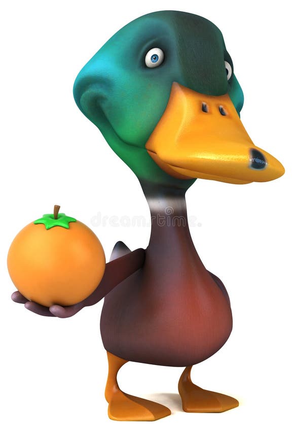 Fun duck stock illustration. Illustration of animal, waterbird - 71132584