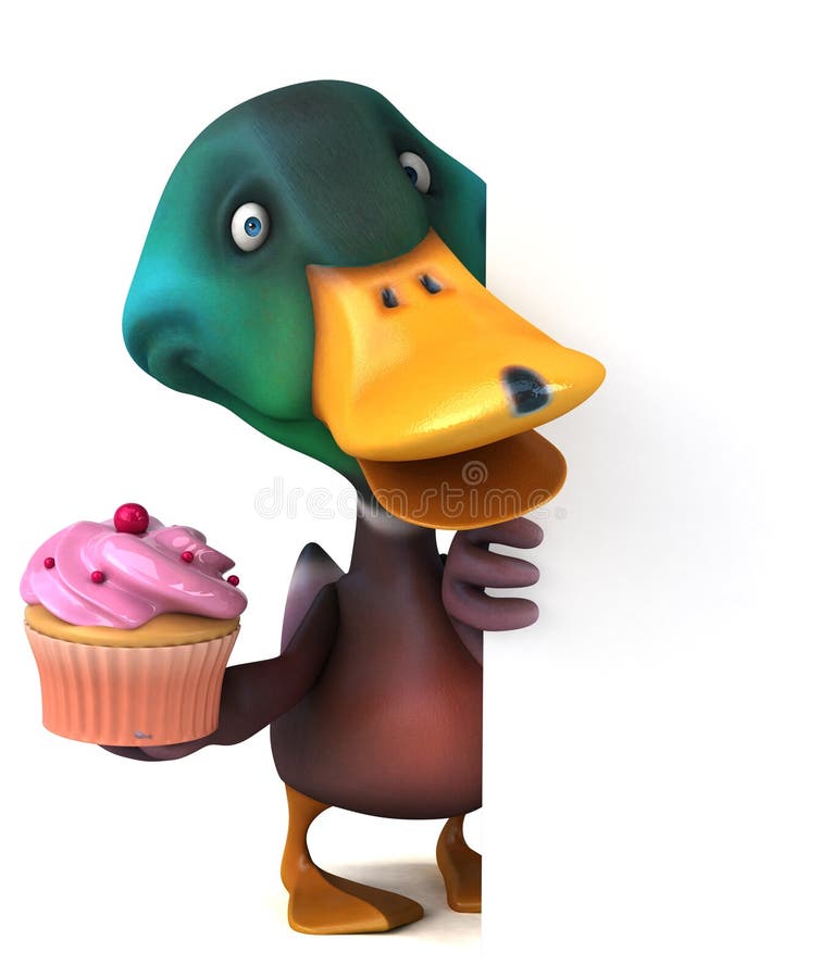 Fun duck stock illustration. Illustration of color, avian - 76826758