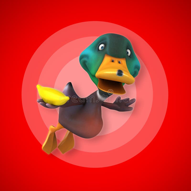 Fun duck stock illustration. Illustration of isolated - 98553800