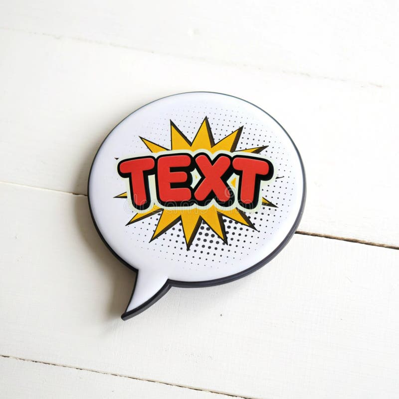Comic Book Text Bubble Illustration Isolated on White Stock ...