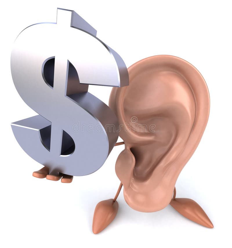 Fun ear stock illustration. Illustration of isolated - 44179101