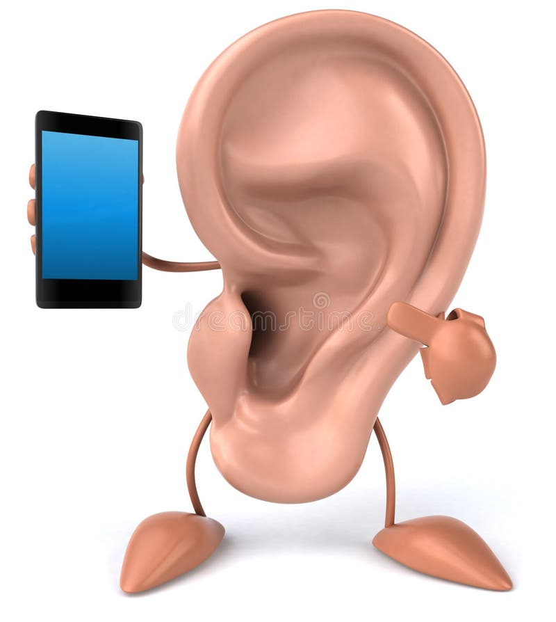 Fun ear stock illustration. Illustration of sense, isolated - 45041369