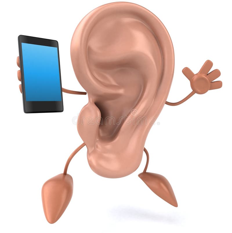 Fun ear stock illustration. Illustration of perception - 45041989