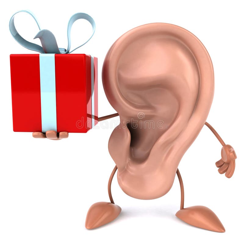 Fun ear stock illustration. Illustration of skin, cartoon - 45090134