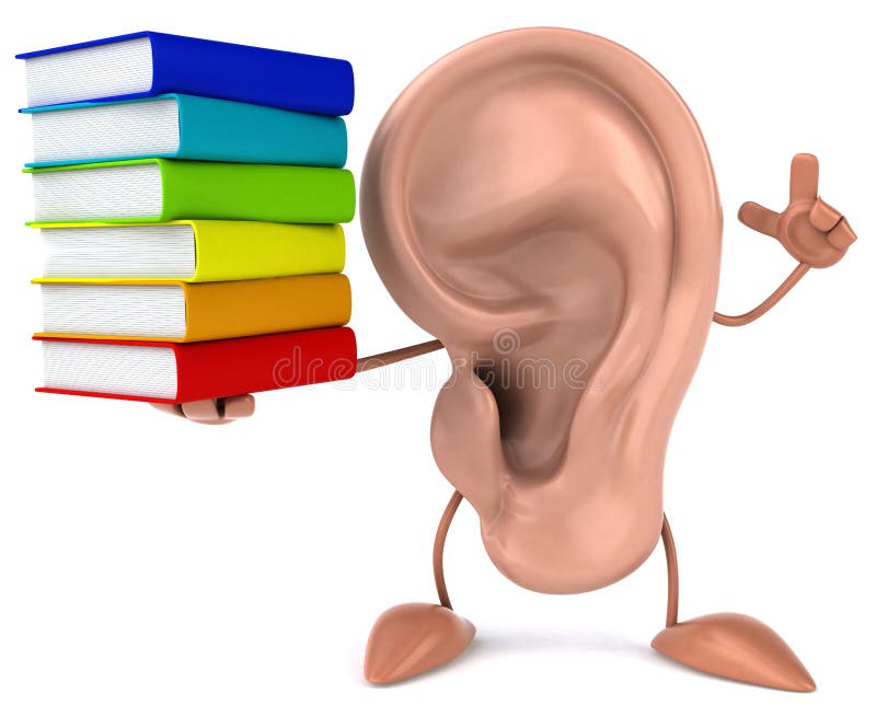Fun ear stock illustration. Illustration of cartoon, speech - 45090251