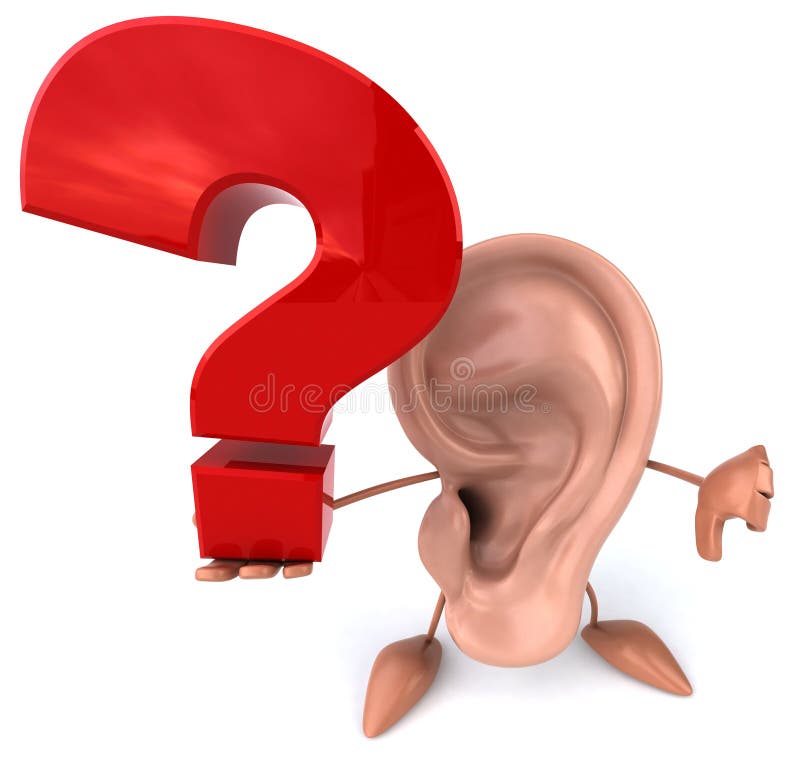 Fun ear stock illustration. Illustration of sense, isolated - 45090272