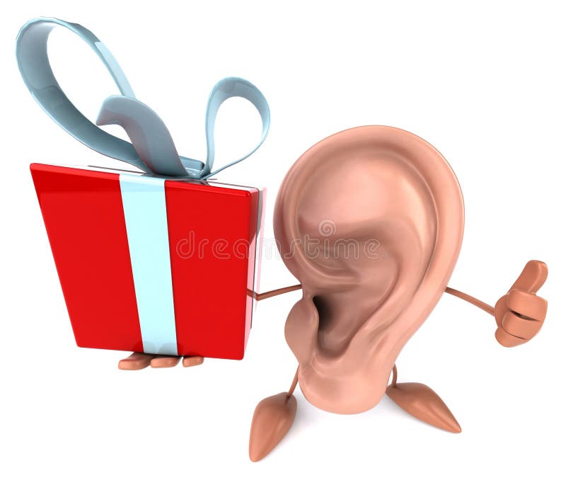 Fun ear stock illustration. Illustration of skin, birthday - 45090297