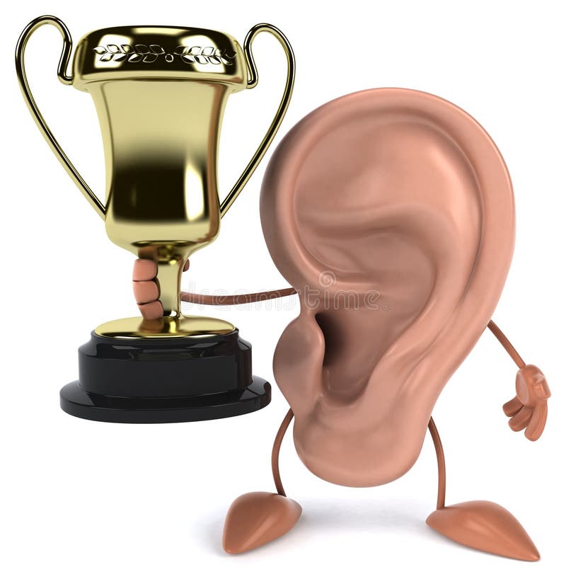 Fun ear stock illustration. Illustration of sense, skin - 46436920
