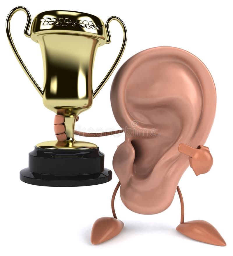 Fun ear stock illustration. Illustration of speech, anatomy - 16326902