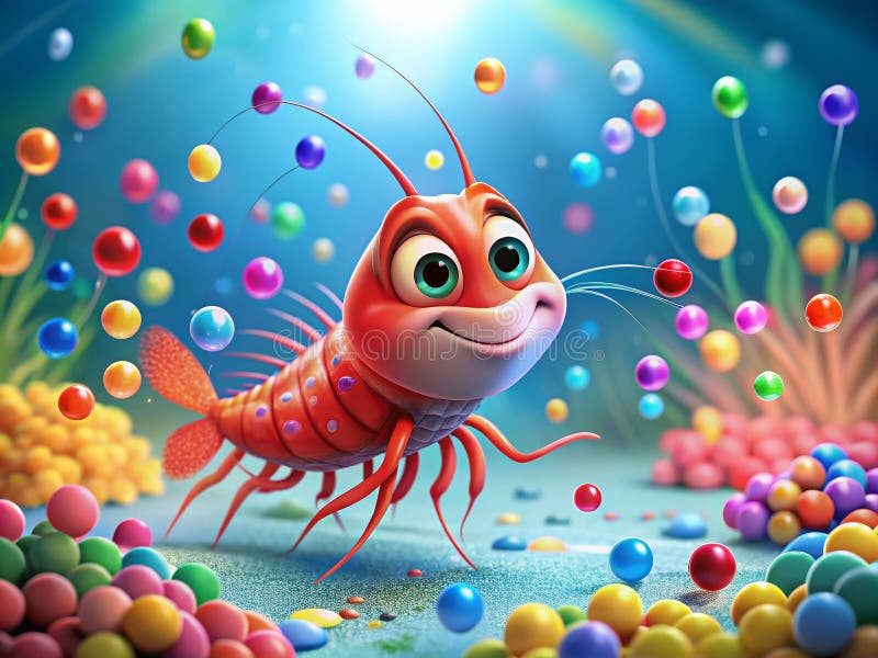 Fun and Educational DottoDot Activity for Kids Color a Cartoon Krill in ...