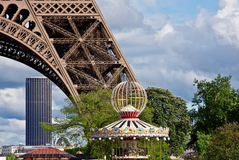 Fun at the Eiffel Tower stock image. Image of white, engineeering ...