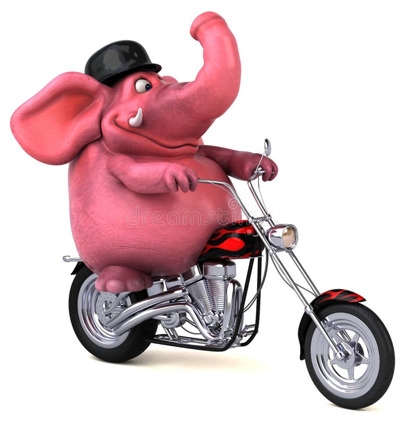 Fun Elephant - 3D Illustration Stock Illustration - Illustration of ...