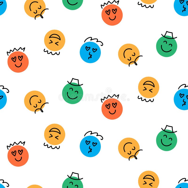 Emoji Pattern Repeat Stock Illustrations – 1,267 Emoji Pattern Repeat ...