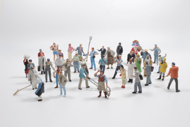 A Fun of Employee Figure of Industrial Classification Stock Image ...