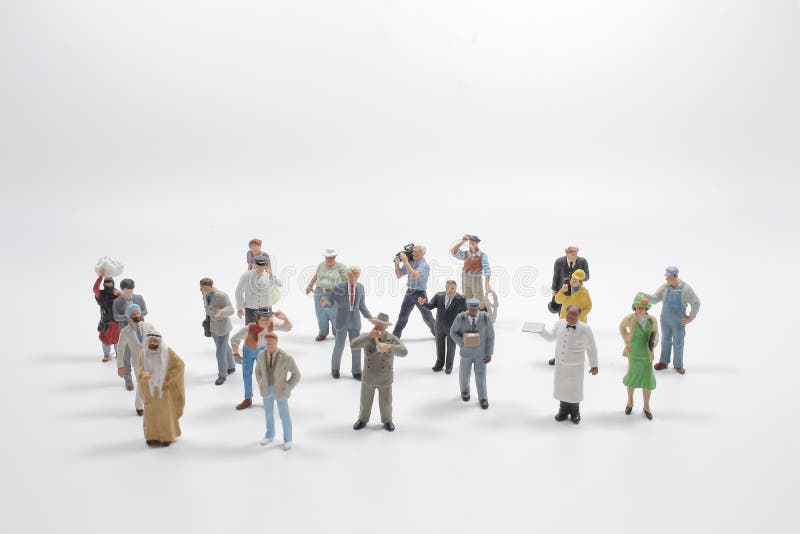 A Fun of Employee Figure of Industrial Classification Stock Image ...