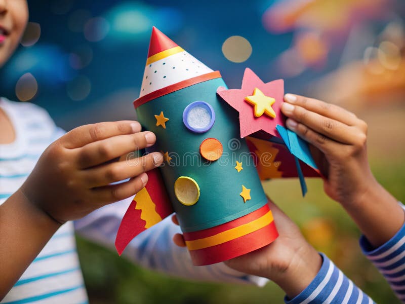 Fun and Engaging SpaceThemed Rocket Craft for Kids Using Toilet Paper ...