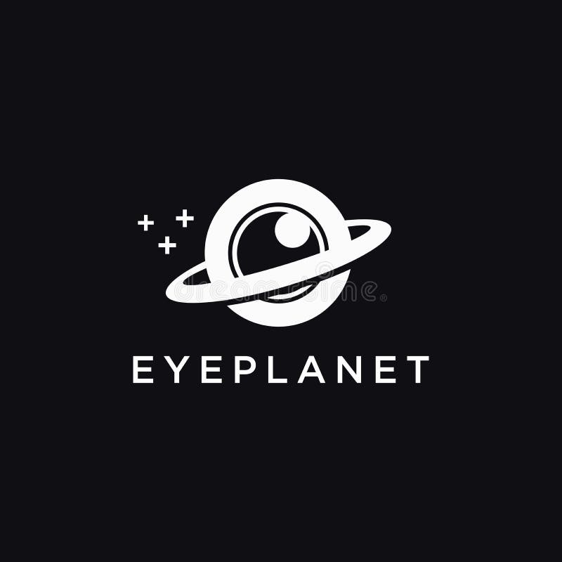 Fun Eye and Ring of Planet Logo Icon Vector Stock Vector - Illustration ...