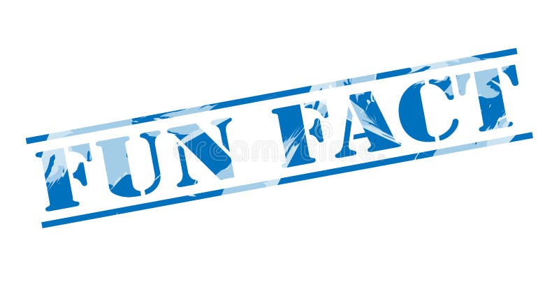 Fun fact blue stamp stock illustration. Illustration of icon - 97564931