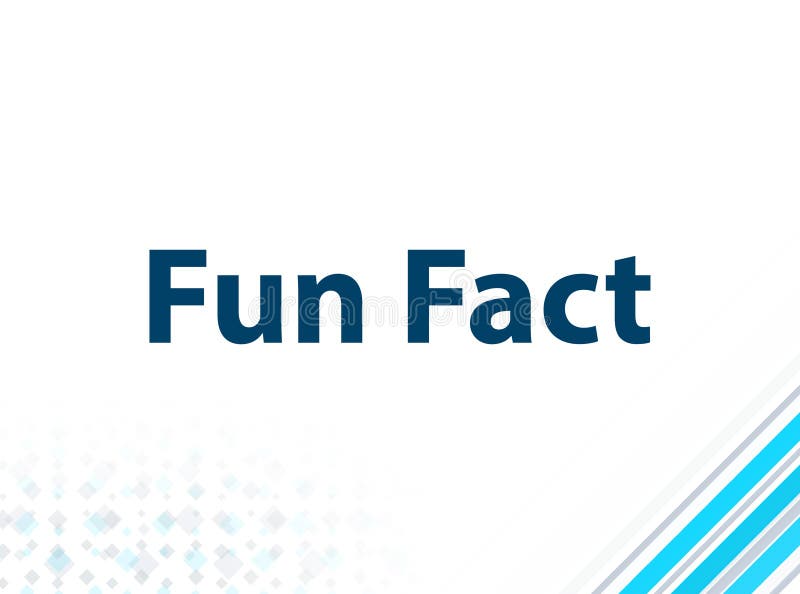 Fun Fact Modern Flat Design Blue Abstract Background Stock Illustration ...