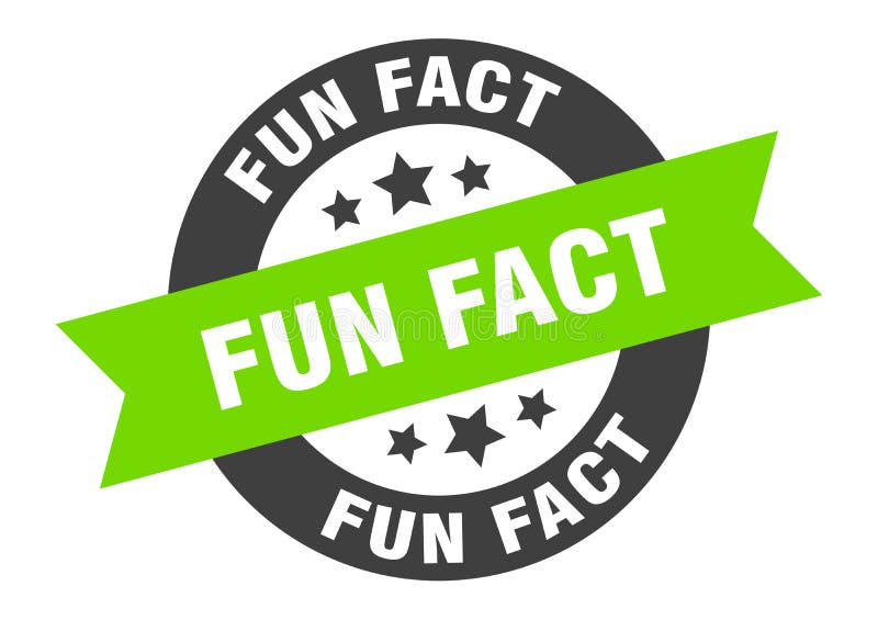 Fun Fact Sign. Round Ribbon Sticker. Isolated Tag Stock Vector ...