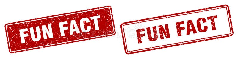 Fun Fact Stamp Set. Fun Fact Square Grunge Sign Stock Vector ...