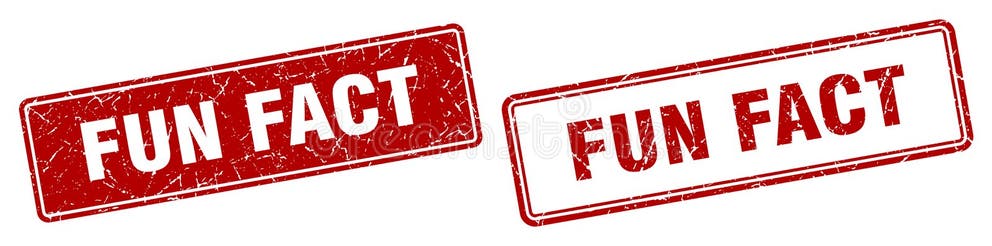 Fun Fact Stamp Set. Fun Fact Square Grunge Sign Stock Vector ...