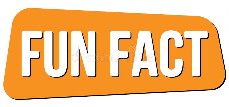 FUN FACT Text on Orange Trapeze Stamp Sign Stock Illustration ...