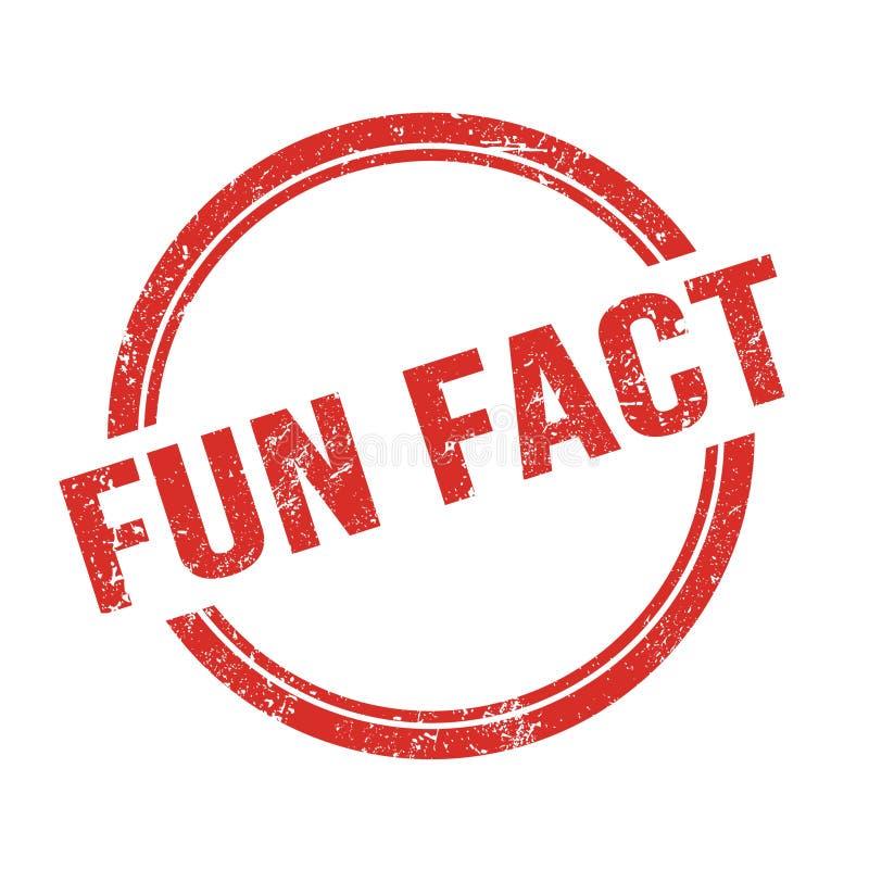 FUN FACT Text Written on Red Grungy Round Stamp Stock Illustration ...