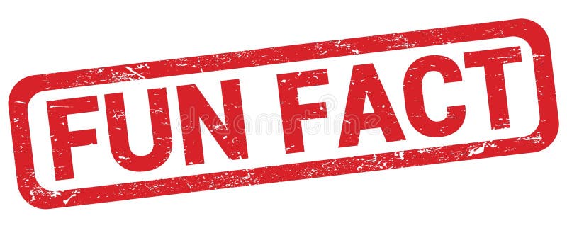 FUN FACT Text Written on Red Rectangle Stamp Stock Illustration ...
