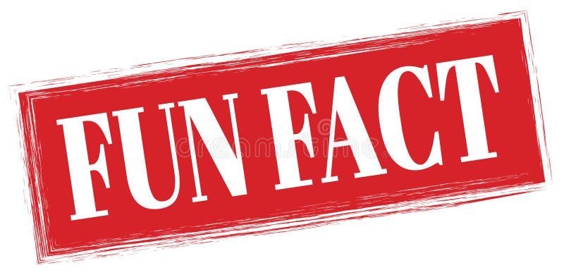 FUN FACT Text Written on Red Stamp Sign Stock Illustration ...