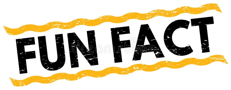 FUN FACT Text on Yellow-black Lines Stamp Sign Stock Illustration ...