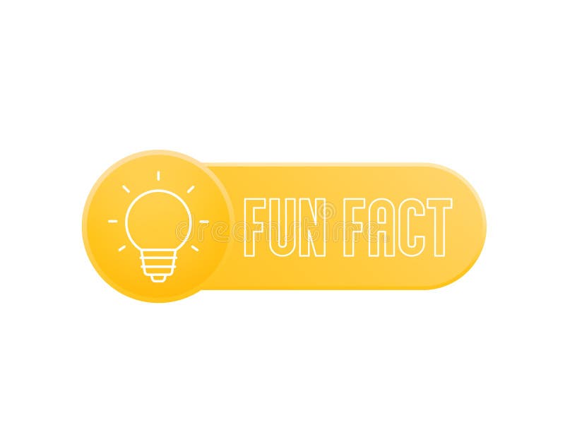 Fun Fact Vector Design with Line Icon Stock Vector - Illustration of ...