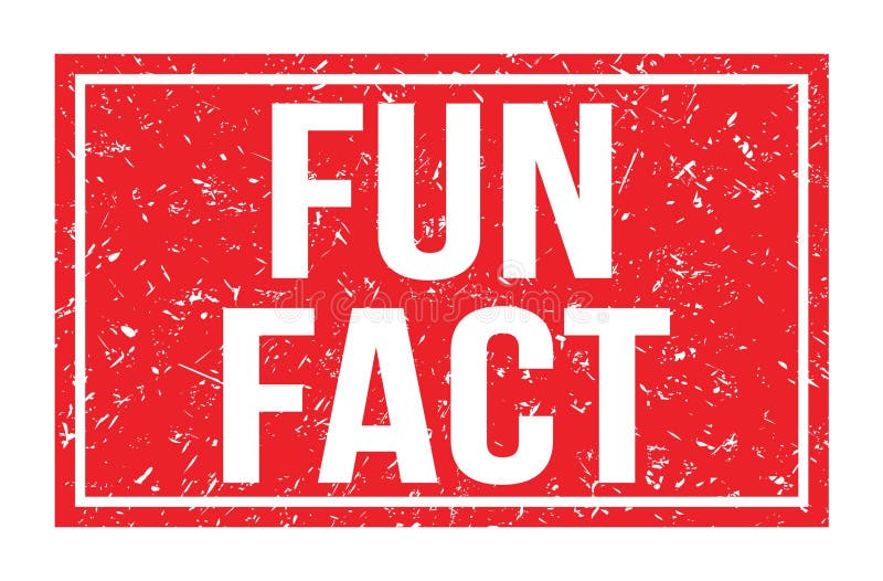 FUN FACT, Words on Red Rectangle Stamp Sign Stock Illustration ...