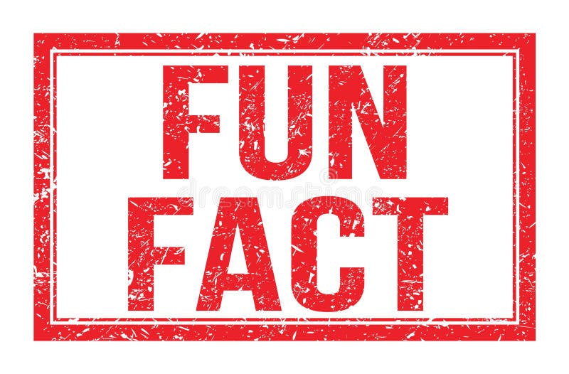 FUN FACT, Words on Red Rectangle Stamp Sign Stock Illustration ...