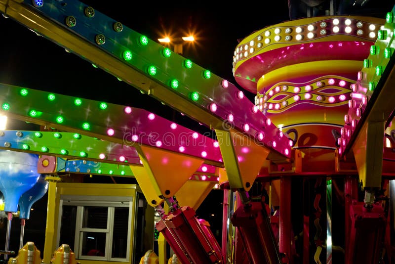 Fun fair atraction stock image. Image of entertainment - 48536359