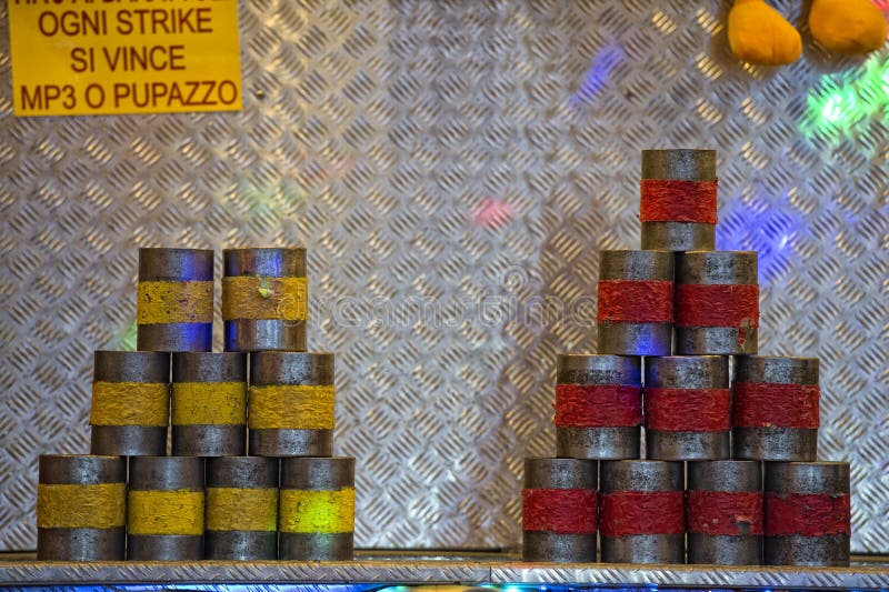 Fun Fair Carnival Luna Park Shooting Gallery Stock Photo - Image of ...