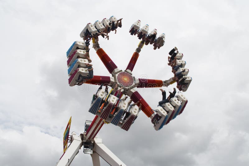 Fun fair ride stock photo. Image of grey, fast, fair, motion - 1015160