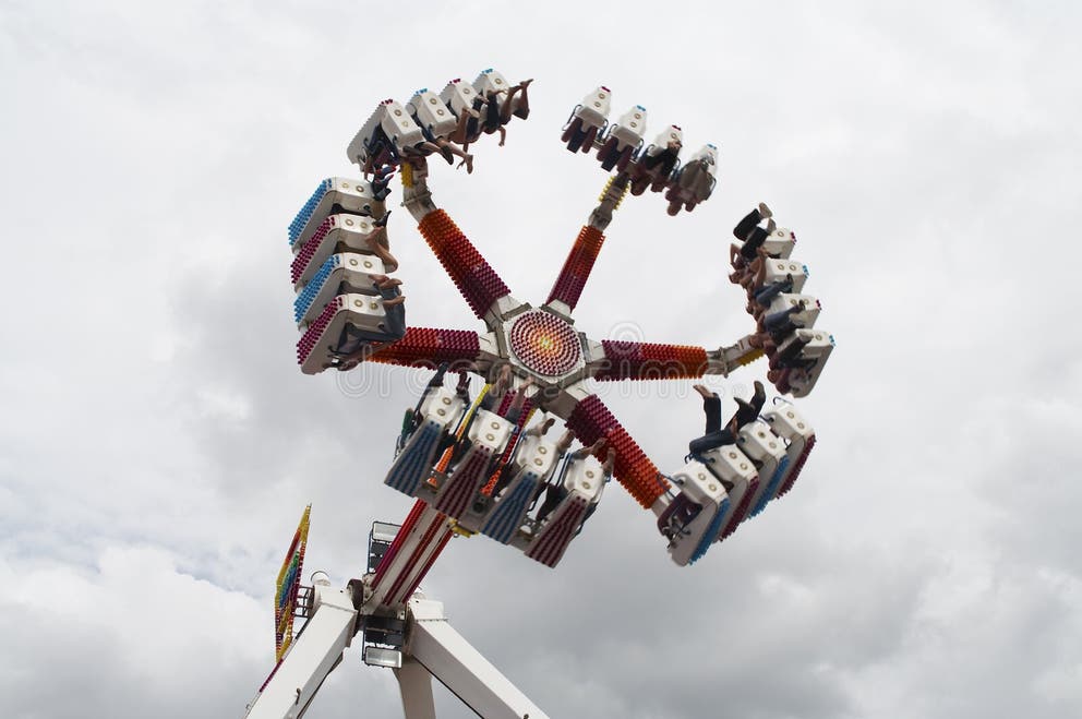 Fun fair ride stock photo. Image of grey, fast, fair, motion - 1015160