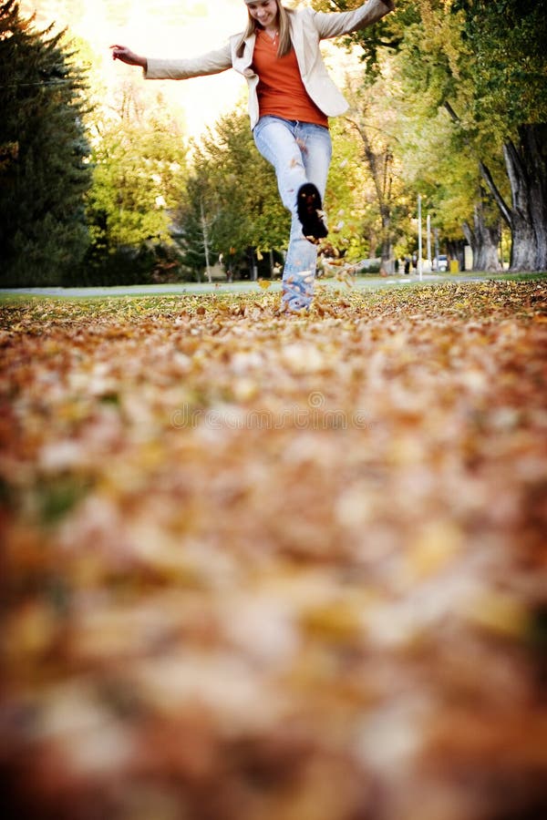 Fun in fall stock image. Image of expression, energy, people - 295373
