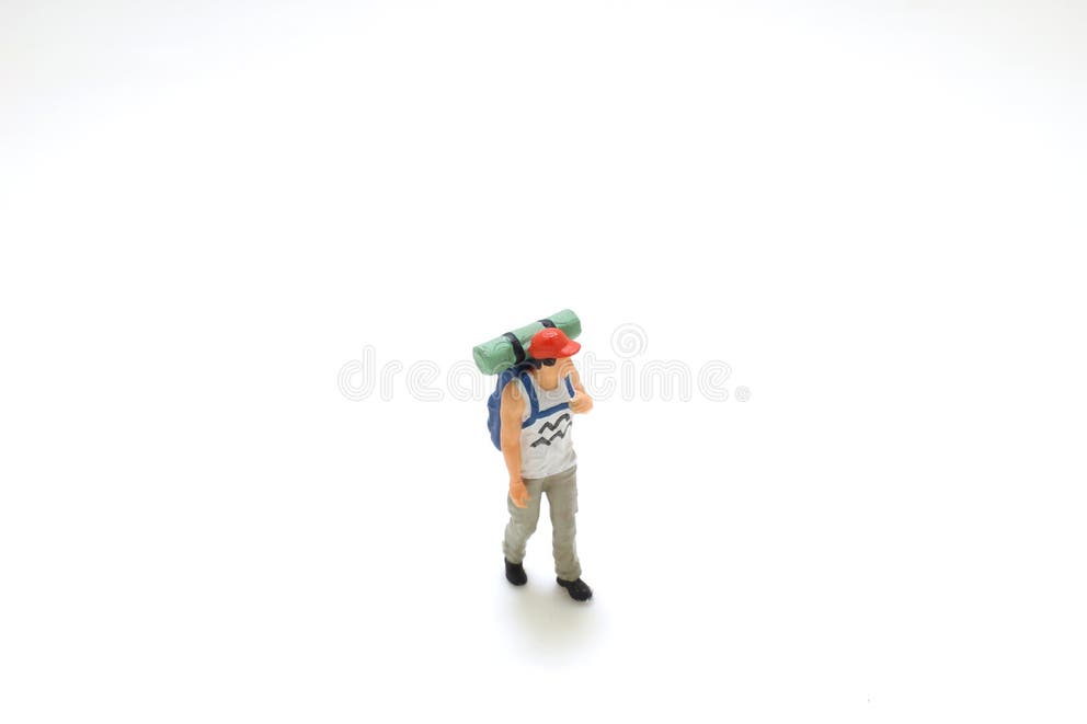 The Fun of Figure with Backpack at Board Stock Photo - Image of sunset ...