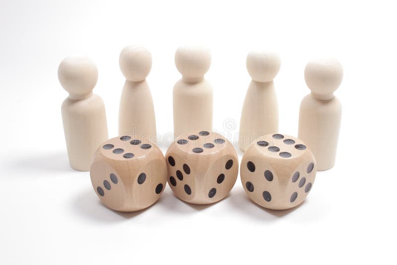 A Fun of Figure, Board Game Pieces and Dice Editorial Image - Image of ...