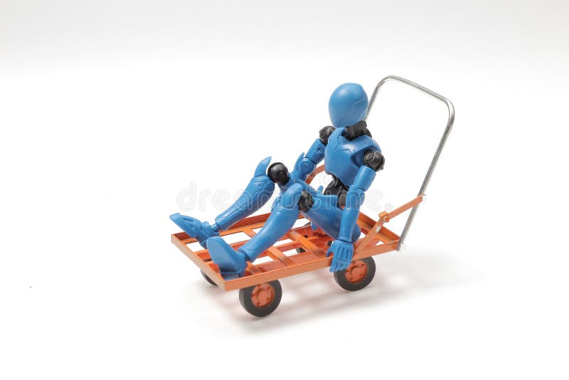 The Fun of Figure Body is Moving the Object Stock Illustration ...